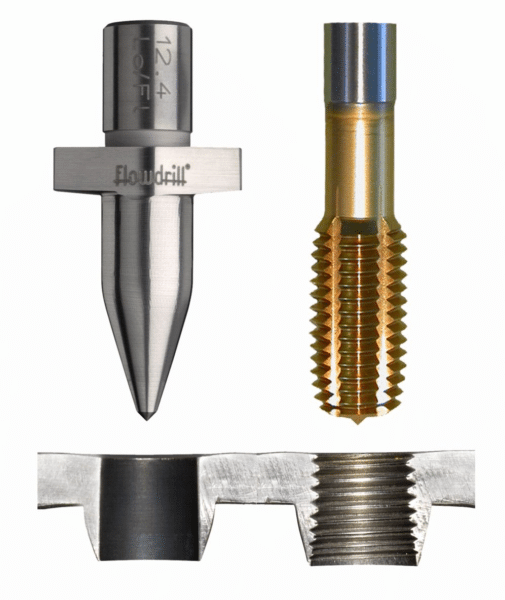 Flow Drilling Services | Flow Drill Tapping | The Laser Cutting Company